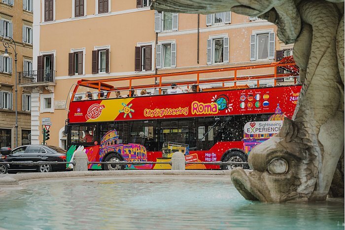 Rome: City Sightseeing Hop-on Hop-off Bus with Audioguide